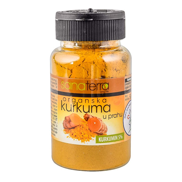 Kurkuma u prahu organska 50g Sanaterra