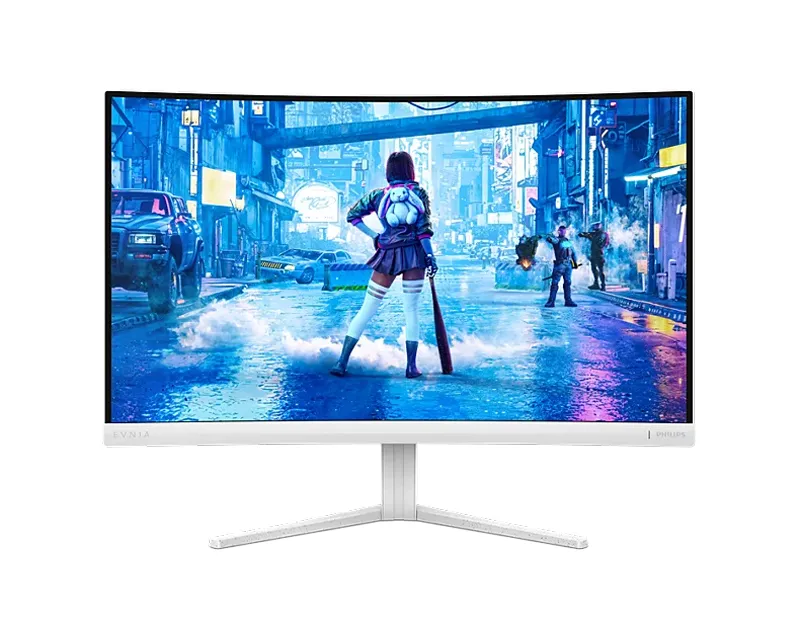 PHILIPS_ 27 inča Evnia 27M2C5201L/00 FHD 1920x1080 Fast VA 180Hz Ambiglow zakrivljeni Gaming monitor beli