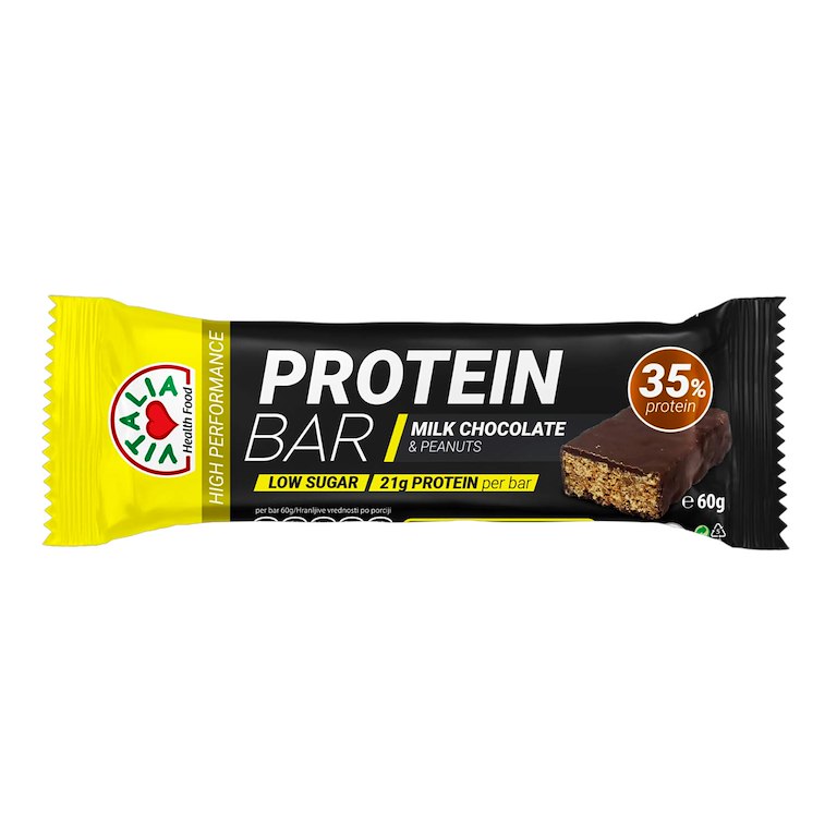 Bar proteinski kikiriki i mlečna čokolada 60g Vitalia