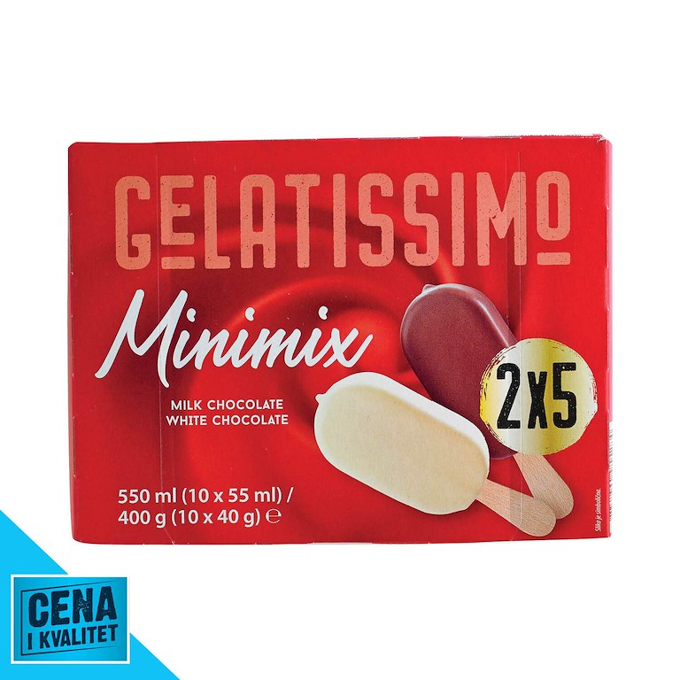 Sladoled Minimix 10x55ml Gelatissimo
