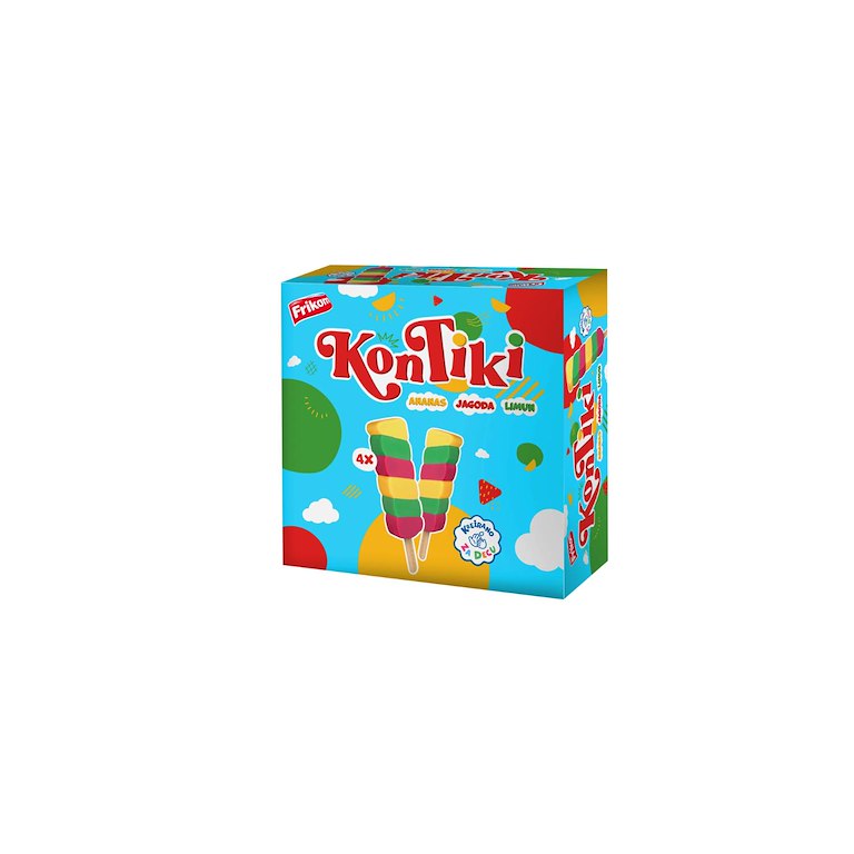 Sladoled Kontiki jagoda 4x70ml Frikom