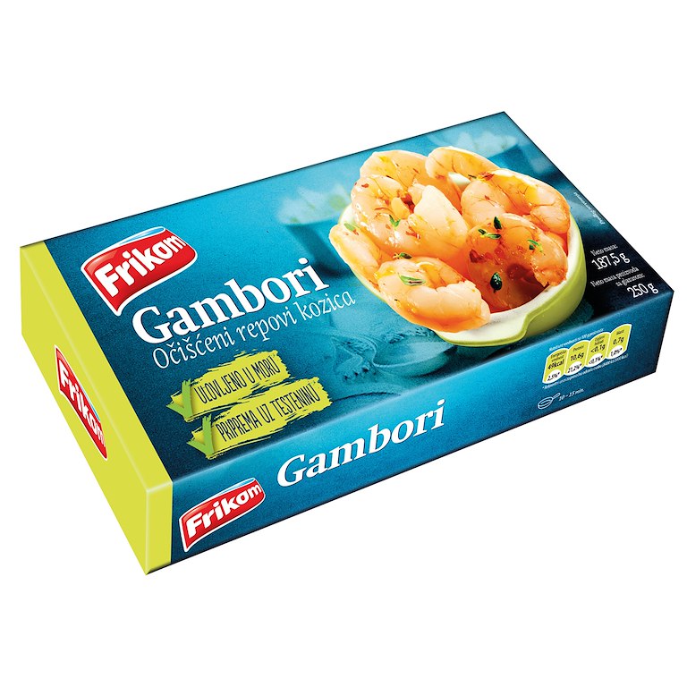 Gambori očišćeni smrznuti 250g Frikom
