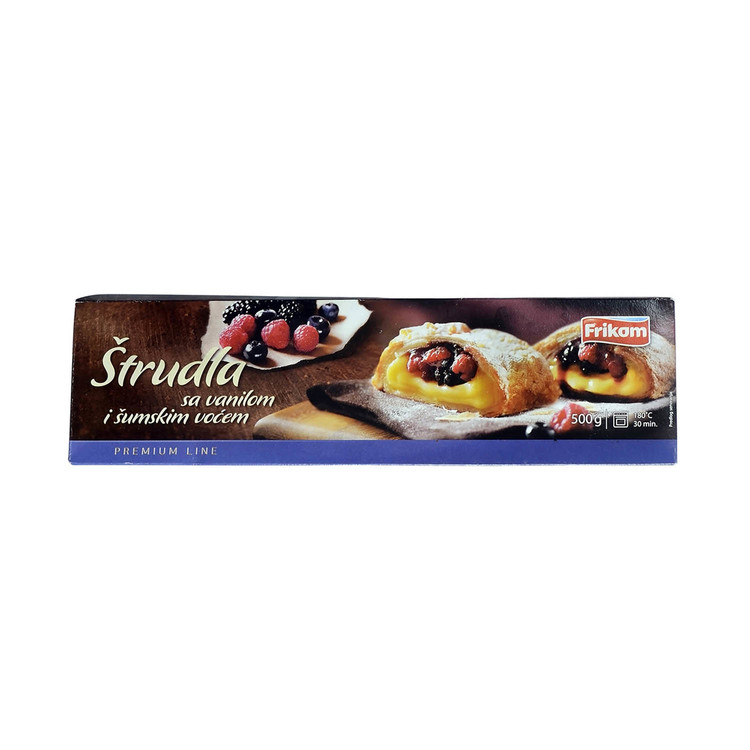Štrudla vanila šumsko voće smrznuta 500g Frikom