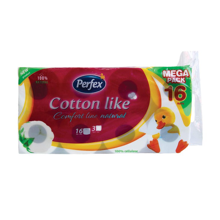 Toalet papir Comfort Line Natural 3-slojni 16/1 Cotton