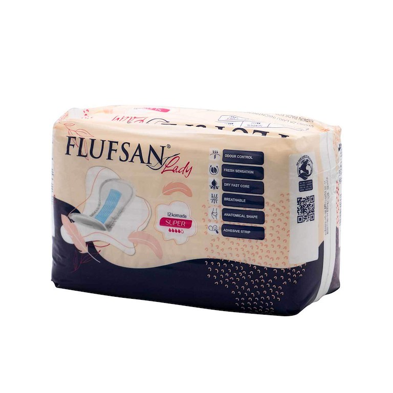 Ulošci za inkontinenciju Lady Super 12/1 Flufsan