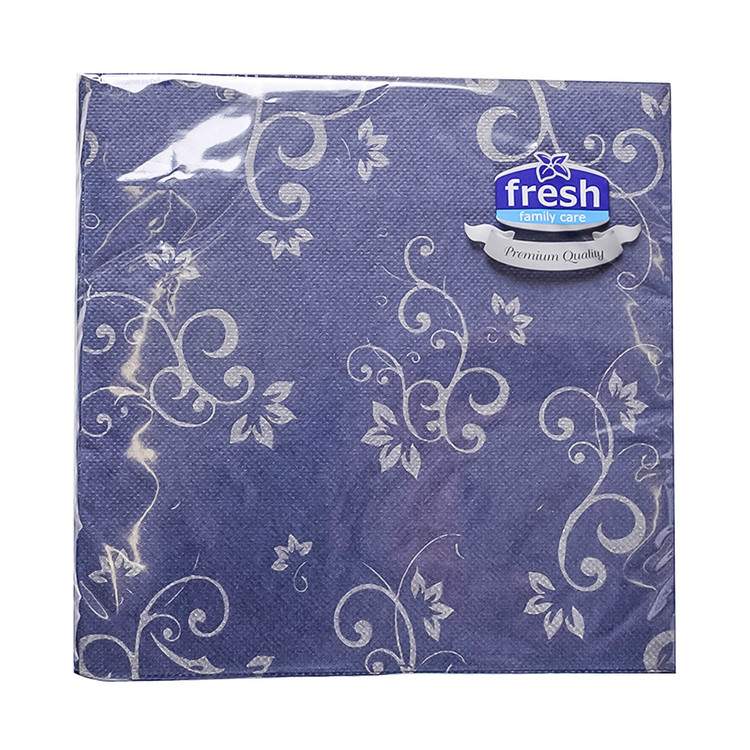 Salvete dekor plave 38x38cm 25/1 Fresh