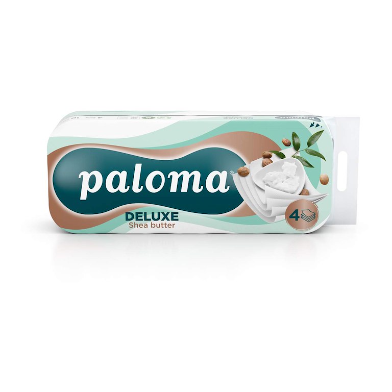 Toalet papir Delux Sensitive Shea Butter 4-slojni 10/1 Paloma