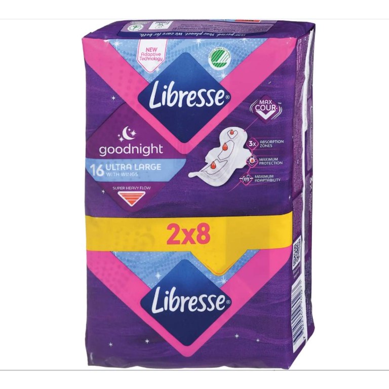 Higijenski ulošci ultra goodnight 16kom Libresse