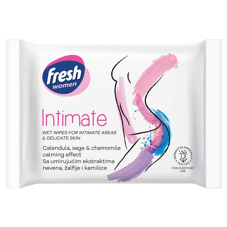 Vlažne maramice intimne 20kom Fresh