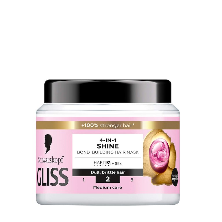 Maska za kosu u teglici Shine 400ml Gliss