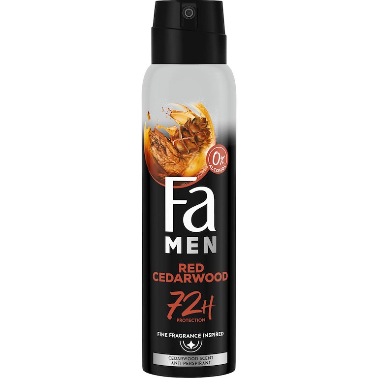 Dezodorans sprej za muškarce Red Cedarwood 150ml Fa