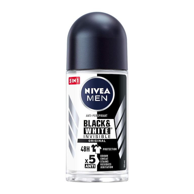Dezodorans roll-on za muškarce Black&White 50ml Nivea