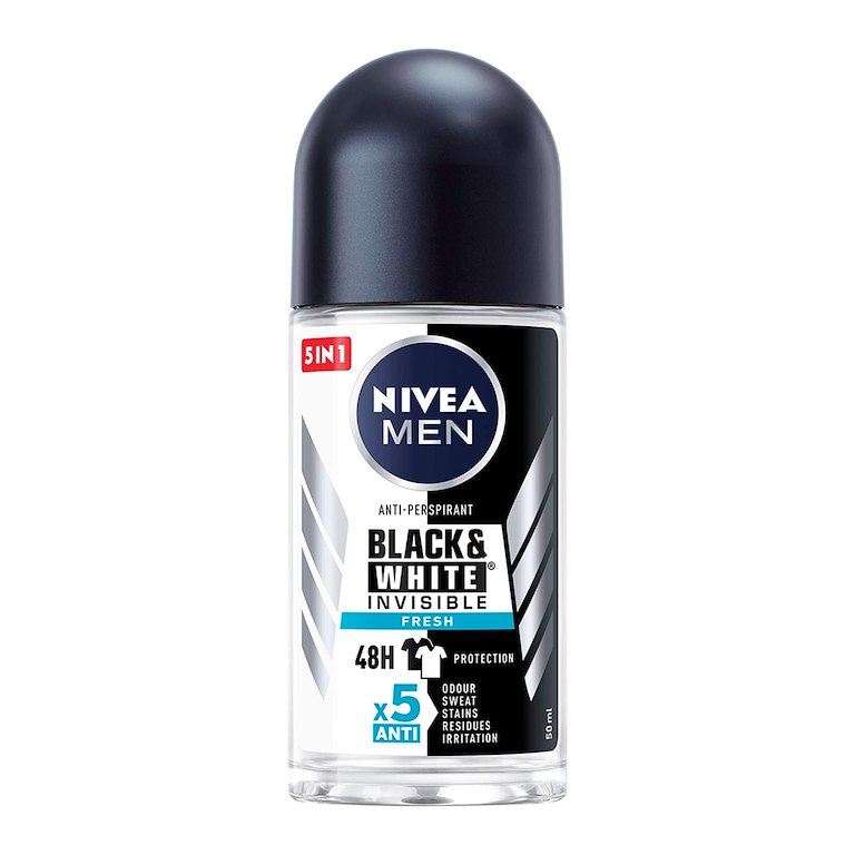 Dezodorans roll-on Black&White Fresh 50ml Nivea