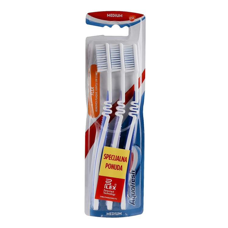Četkica za zube medium Flex 3/1 Aquafresh
