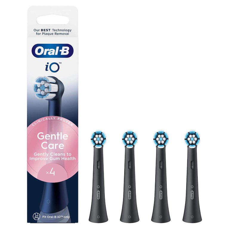 Rezervne glave iO Gentle Care crne 4/1 Oral-B