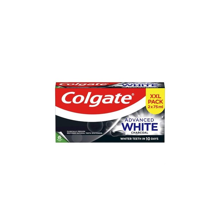 Pasta za zube advanced white charcoal 2x75ml Colgate