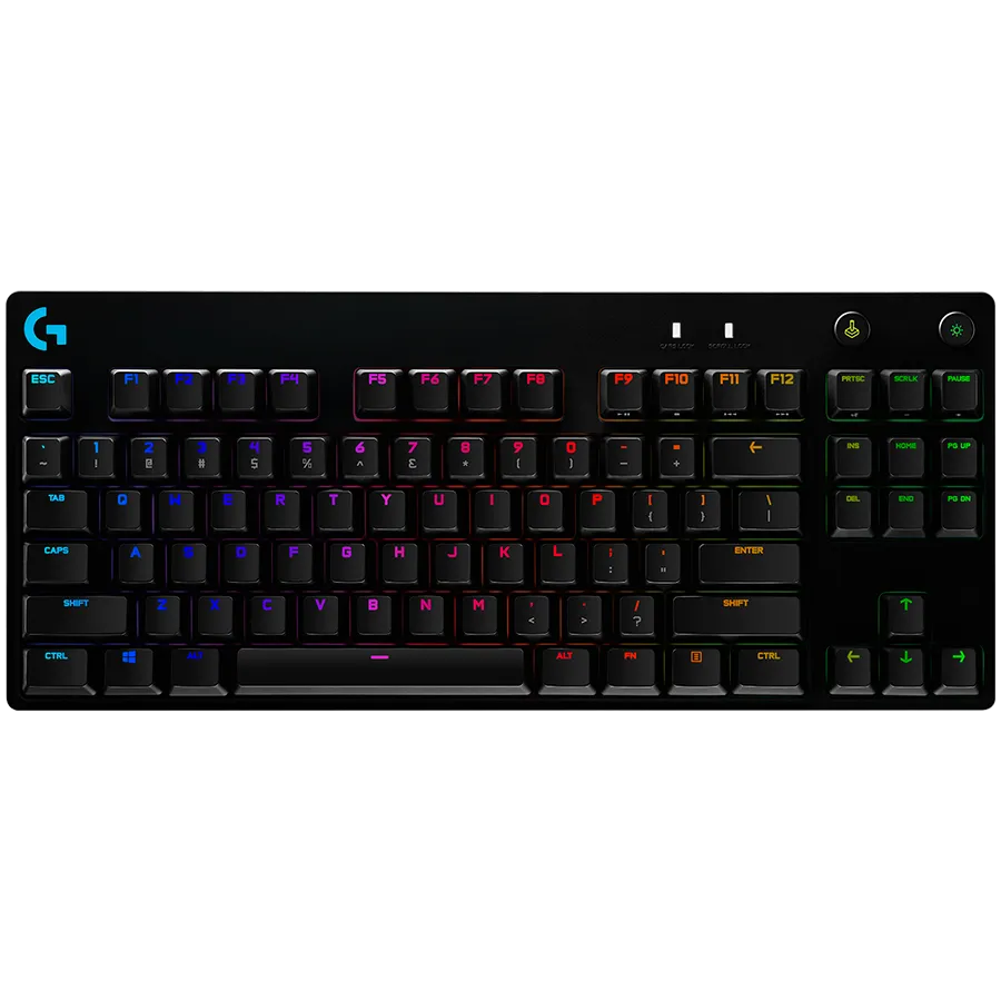 LOGITECH G PRO X TKL LIGHTSPEED Mechanical Gaming Keyboard - BLACK - US INT'L - TACTILE