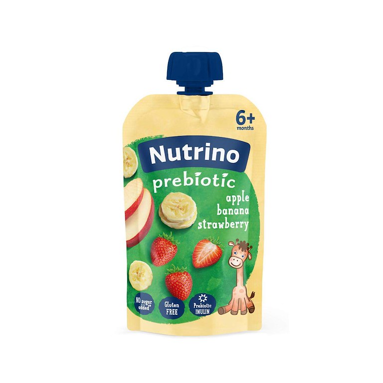Kašica prebiotic jabuka, banana i jagoda 100g Nutrino