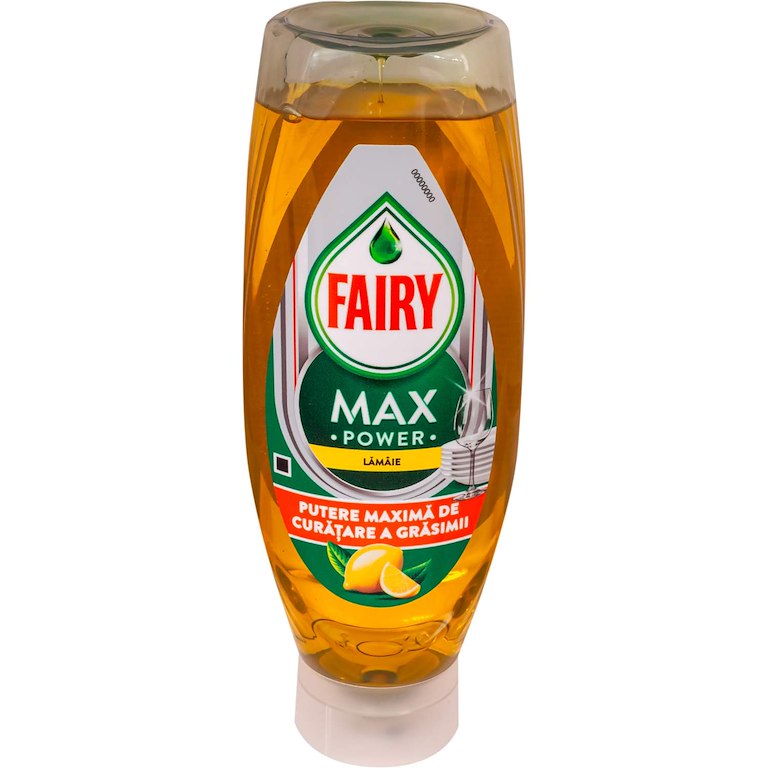 Tečni deterdžent za sudove Max Power limun 545ml Fairy