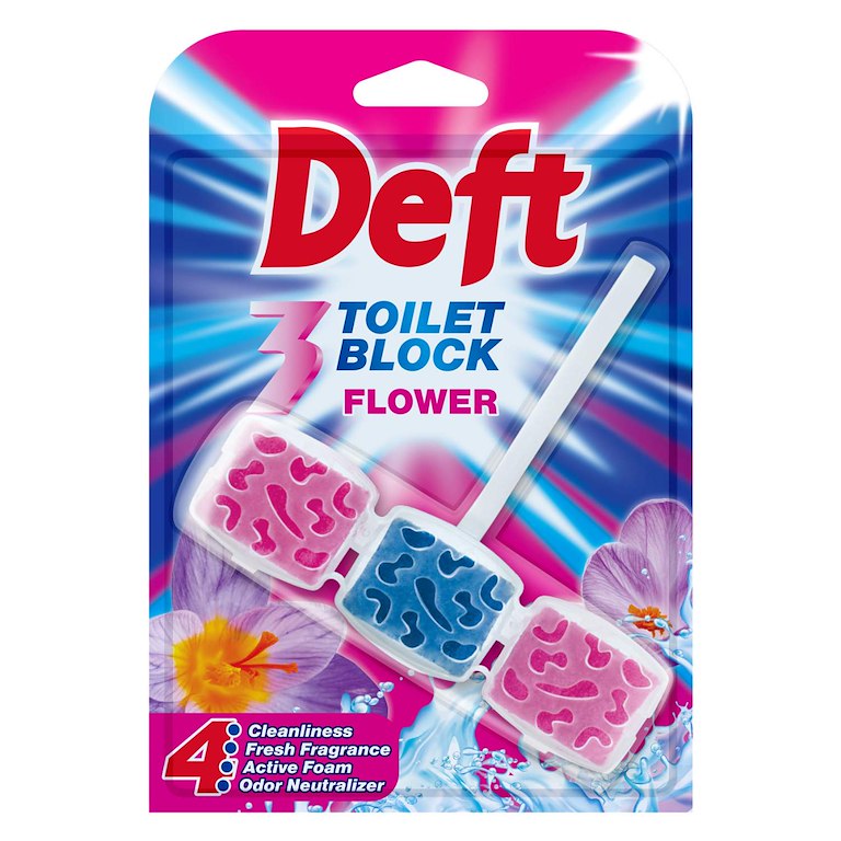 Osveživač WC premium 3 flower 45g Deft