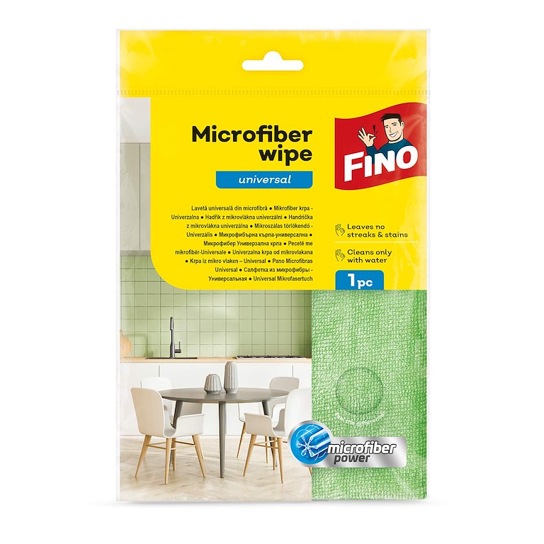 Krpa univerzalna mikrofiber 40x40cm Fino