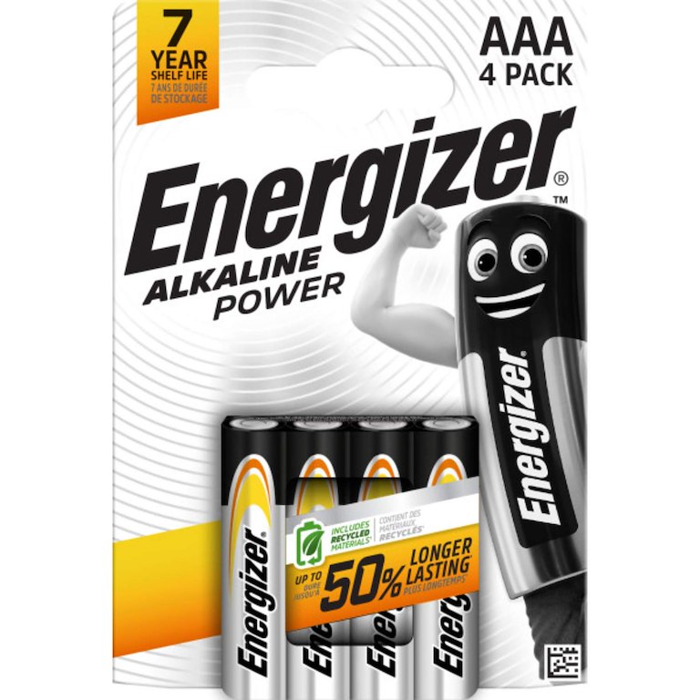 Baterija alkalna AAA Power Seal 4/1 Energizer