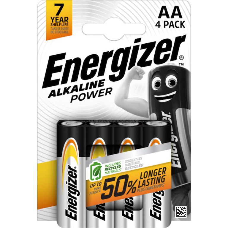 Baterija alkalna AA 4/1 Energizer