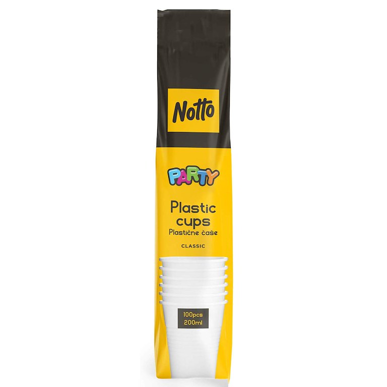 Čaša PVC bela 0,2l 100/1 Notto Fresh