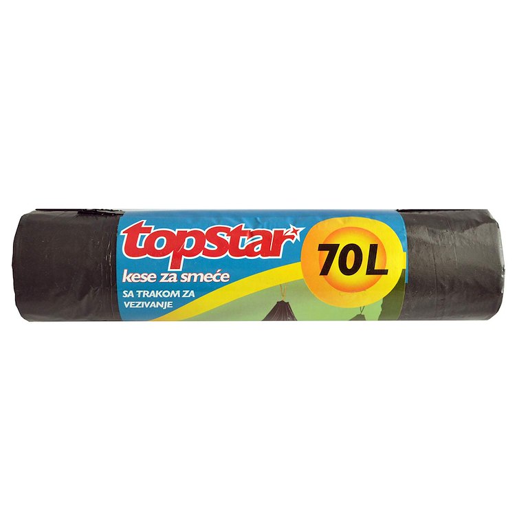 Kesa za smeće sa trakom LDPE 70l 55x90cm 8kom Top Star