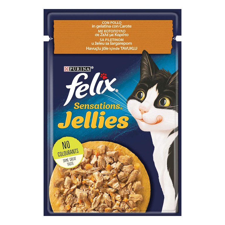 Hrana za mačke sensation piletina 85g Felix