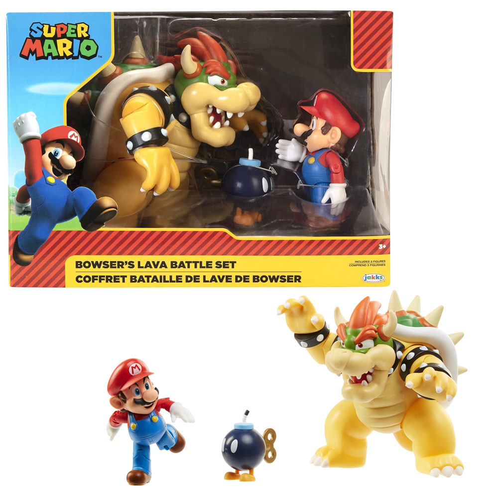 SUPER MARIO set Bowser's lava battle