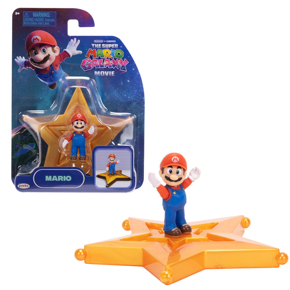SUPER MARIO Galaxy film figura 4cm + zvezda