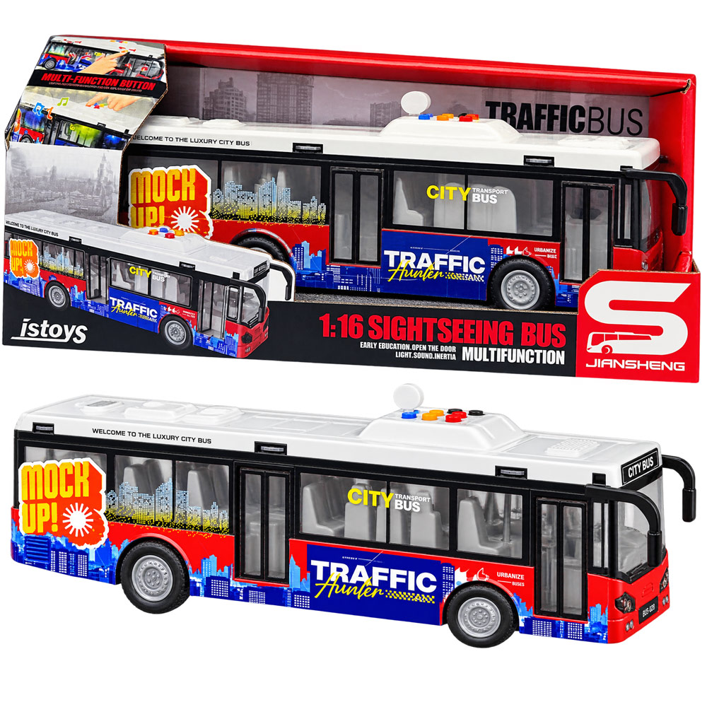 Autobus sa svetlom i zvukom plavi