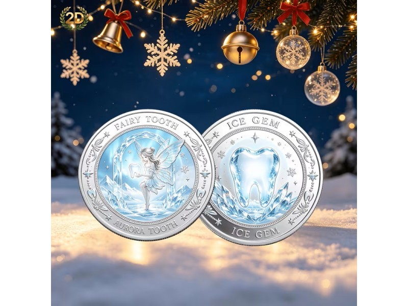 Zubic Vila Silver Ice novcic Tooth Fairy NOVO