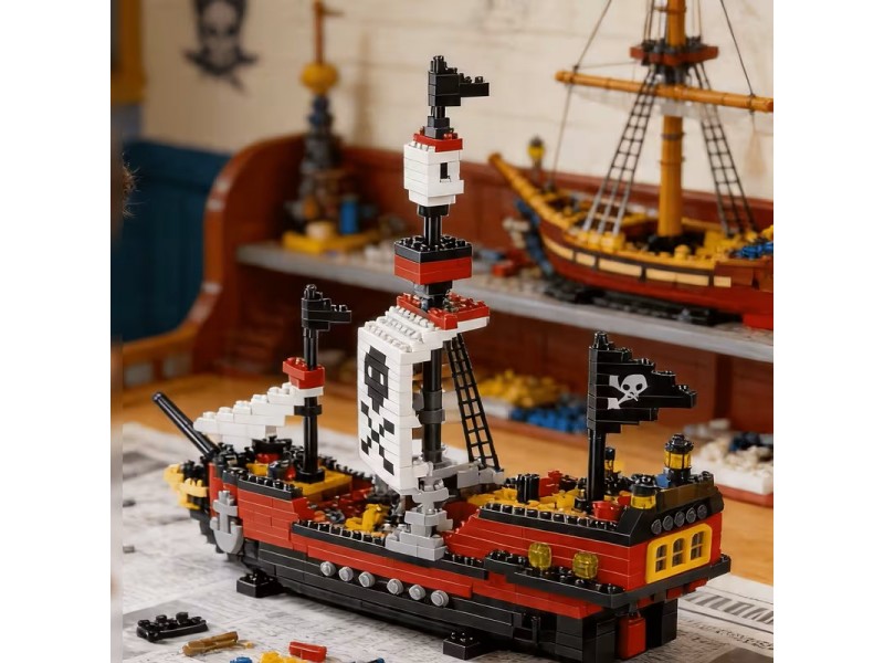 Kockice za sklapanje – piratski brod NOVO