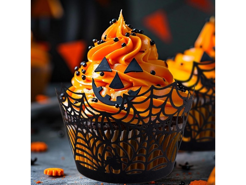 Halloween ukrasi za solje, case, cupcake-12 kom NOVO