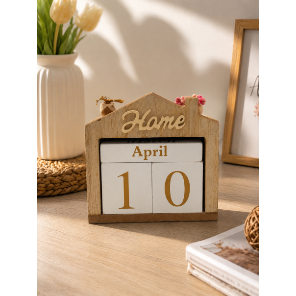 MKS Drveni ukrasni kalendar Home