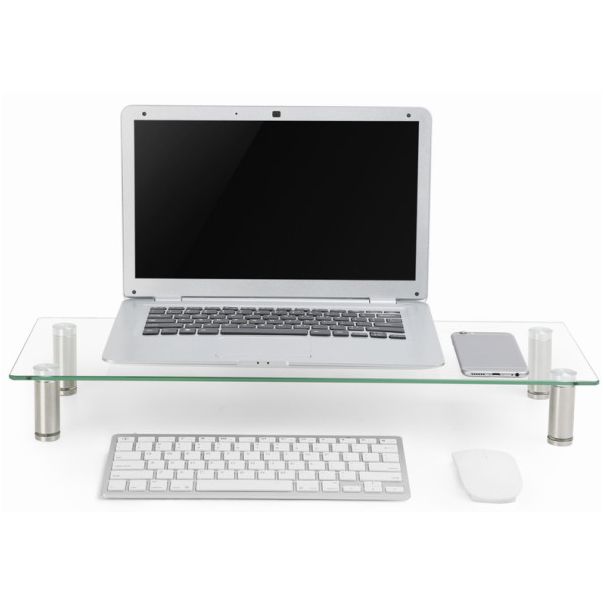 MS-TABLE-GM-01 Gembird postolje za monitor od kaljenog stakla 580x 210 x 90 mm