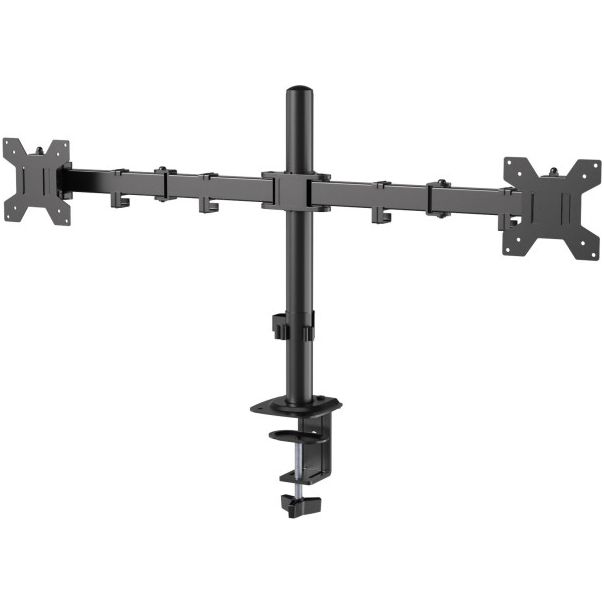 MA-D2-011 Gembird Podesivi dupli stoni drzac za monitor, tilt, 17-32 max.2x9kg (alt MA-D2-01)