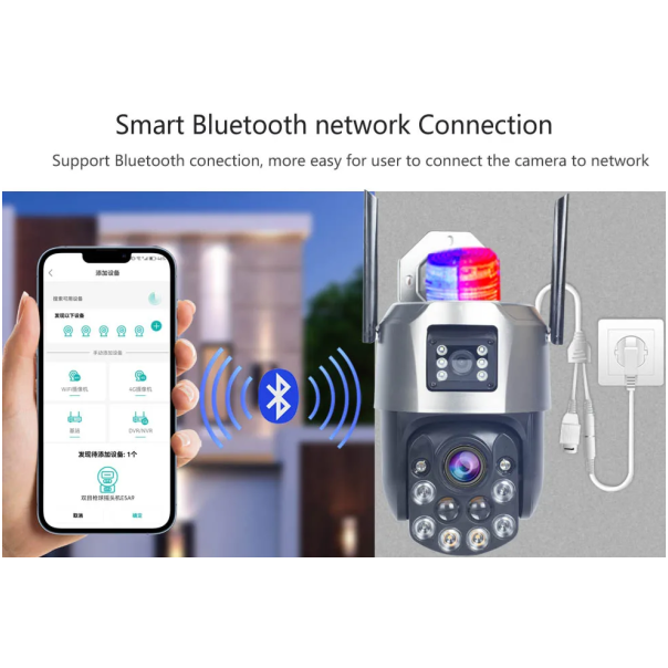 CAM-IP6MP-EP5-12X ZOOM GMB kamera 6 mpix microSD iCSee xmeye pro Two-way PTZ ip66,2x3.6mm