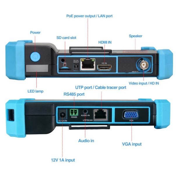Tester za IP kamere IPC-5100C Plus 5inc IPS touch screen 1920x1080