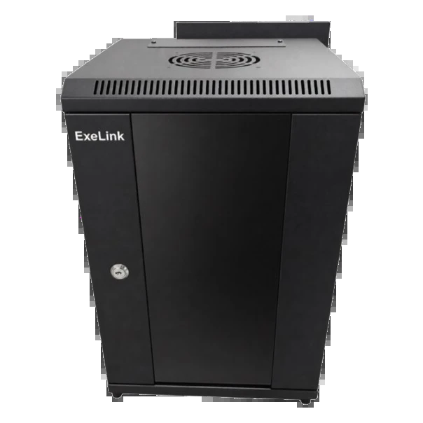 ExeLink Rek zidni orman 19in, 600x450x18U,crna, SPCC celik