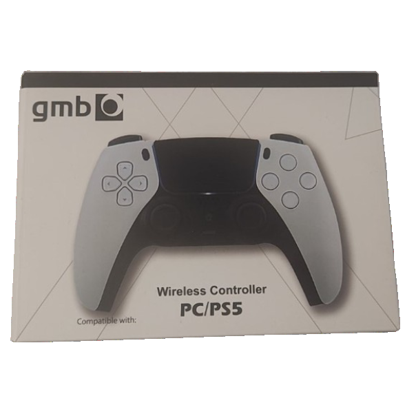 JPD-PS5 Grey-White PC/PS5 Gembird Bezicni gamepad sa vibracijom, zvucnik, 3,5mm, touchpad, trigger