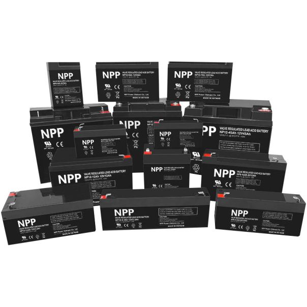 NPP NP12V-7Ah, AGM BATTERY, C20=7AH, T2, 151x65x94x100, 1,97KG, BLACK