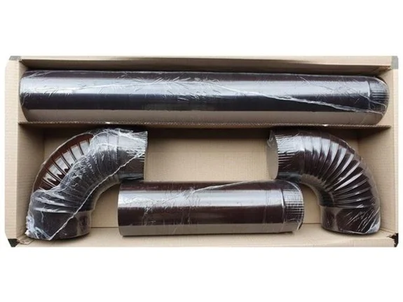 Magnum Dimovodni set emajlirani (cev1m/cev 0,5m/koleno 2kom) fi. 150mm
