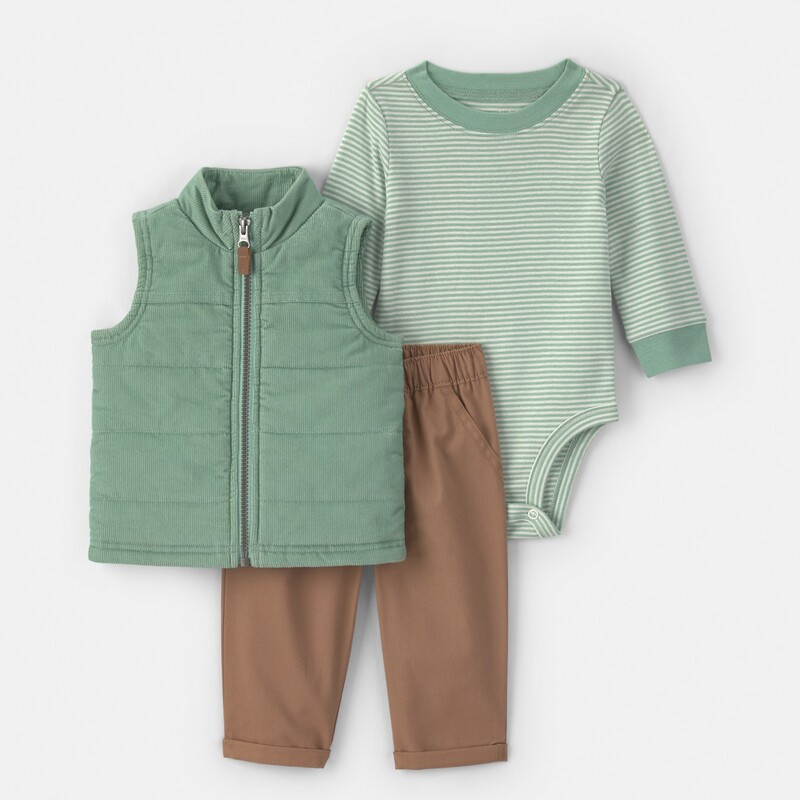 Carter"s komplet 3/1 (prsluk,bodi,pant), dečaci