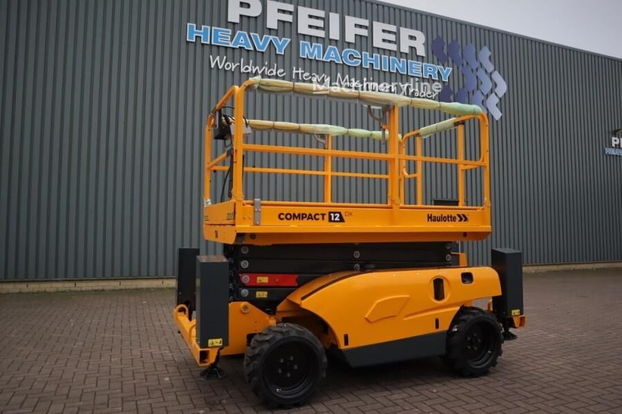 Haulotte Compact 12DX Valid Inspection, Diesel, 4x4 Drive, makazasta platforma