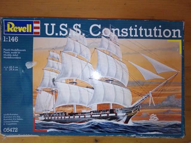 maketa broda USS Constitution 1/146