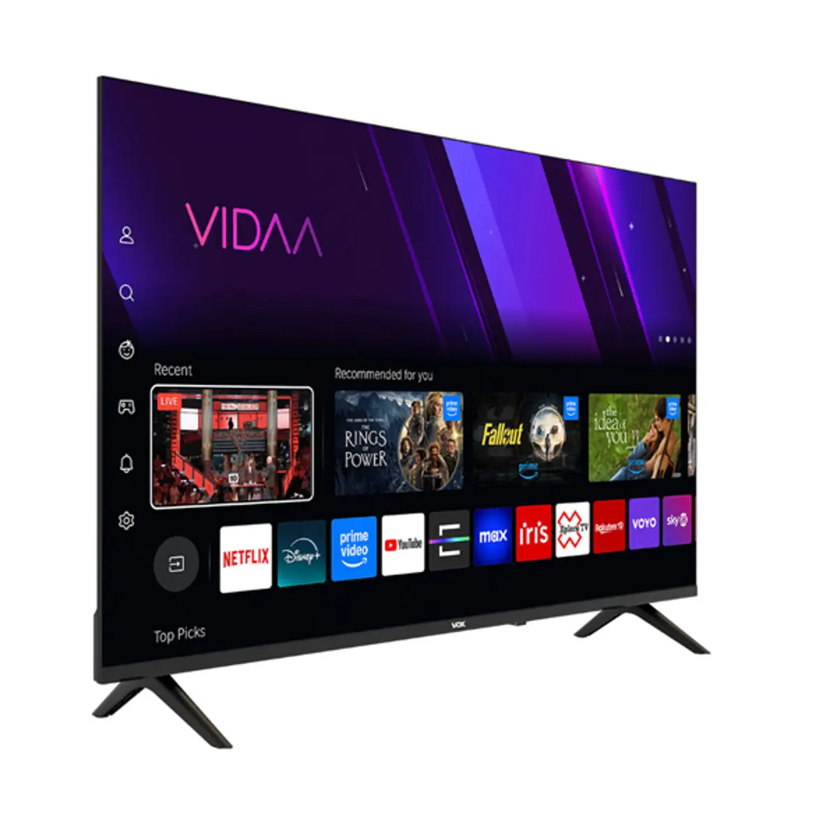 Televizor Vox 55QVU684 Smart, DLED, 4K UHD, 50''(127cm), DVB-T2/C/S2