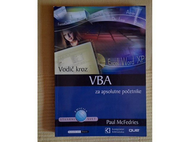 Vodič kroz VBA za apsolutne početnike  Mc Fedries